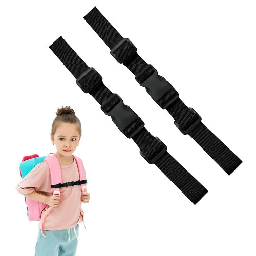 Pack Of 2 Nylon Backpack Chest Strap, Adjustable Backpack Strap With ...