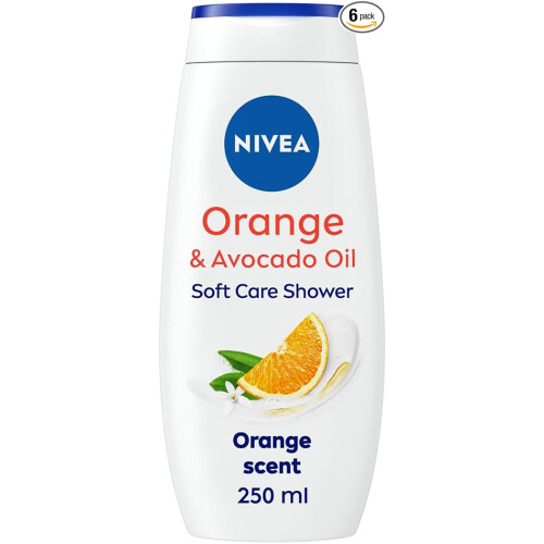NIVEA Indulgent Moisture Orange Shower Cream 250 ml Pack of 6 ...