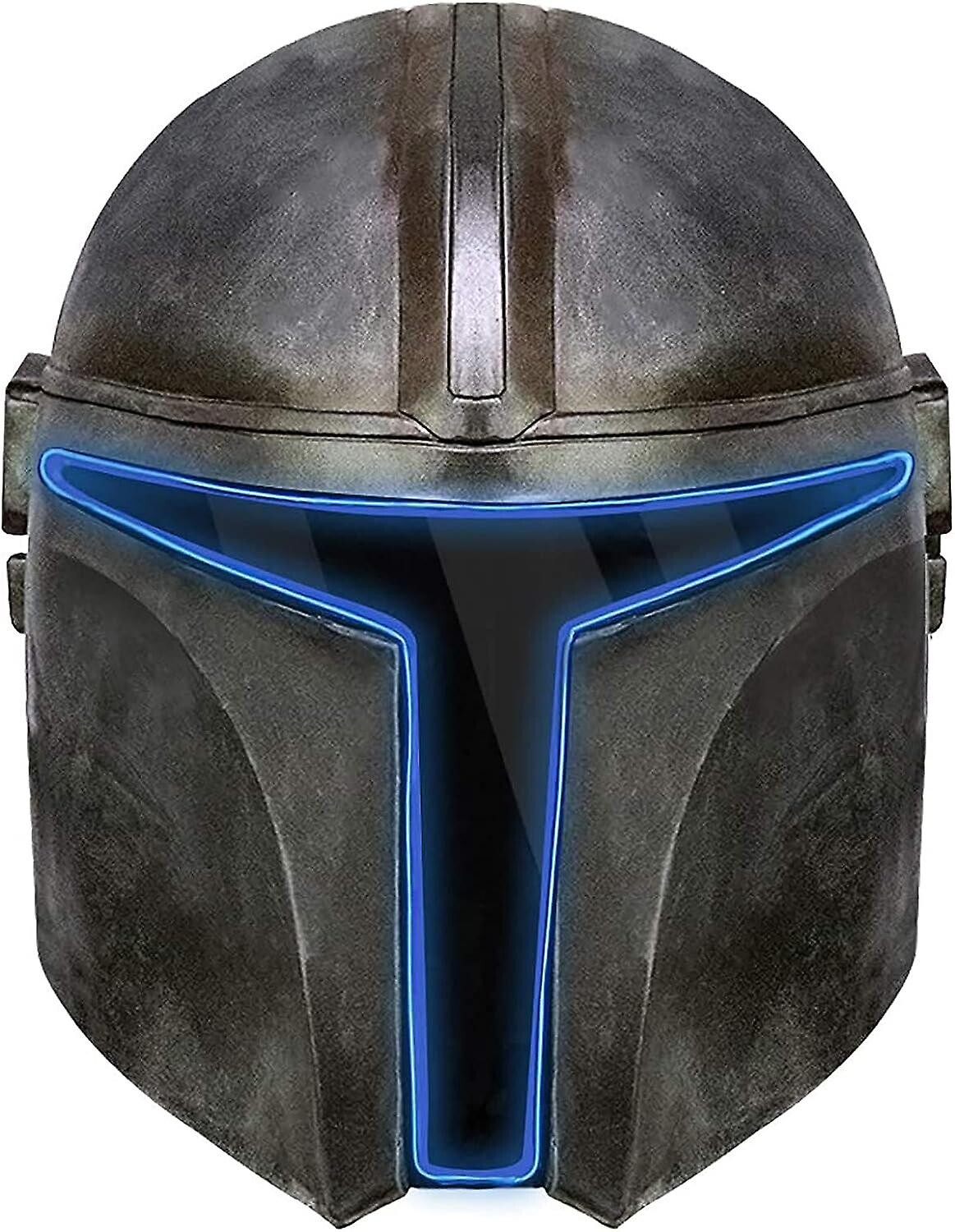 (Blue Led) Sw Mandalorian Helmet Mando Full Head Mask Mandalorian ...