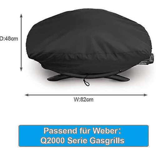 Cover For Weber Q2000 / Q2200 / Q200 Grill, Barbecue Covers Waterproof ...