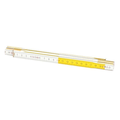 Portable Wooden Folding Measuring Ruler 1m with Metal Joints on OnBuy