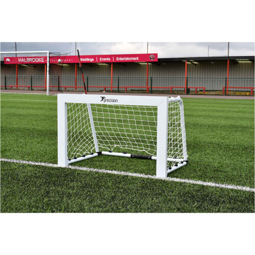 3 x 2.5ft Mini Folding Aluminium Target Goal Posts & Net Set - Football ...