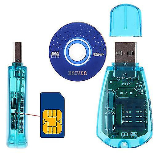 Usb Cellphone Standard Sim Card Reader Copy Cloner Writer Sms Backup ...