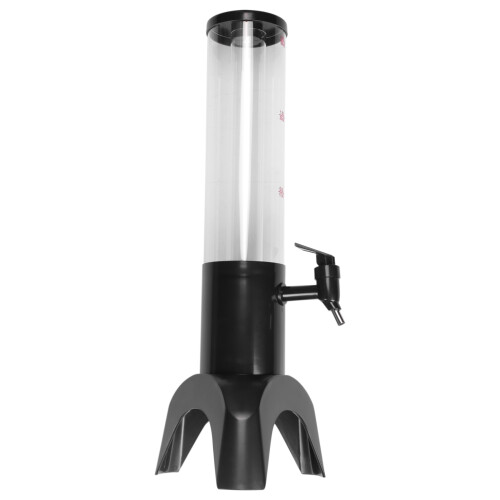 1.5L Beer Dispenser Tower Easy Clean Integrated Tap Black on OnBuy