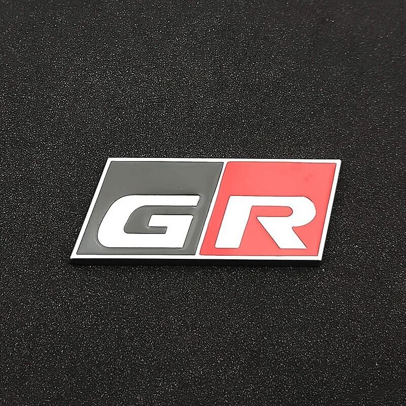 (GR Matt Silver) 3d Metal Logo Gr Sport Emblem Car Trunk Front Grill ...