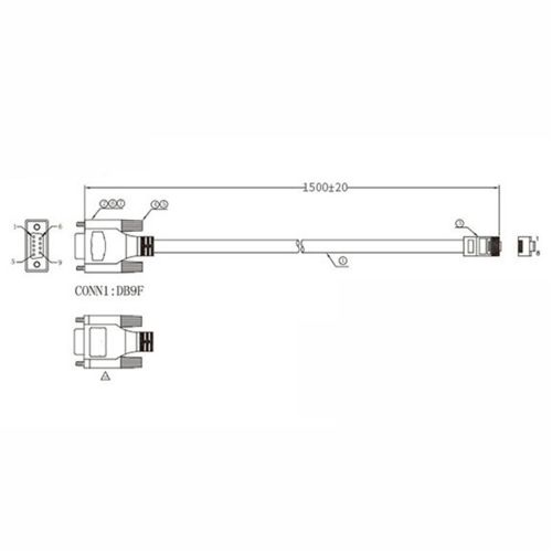 6X RJ45 Network Cable Serial Cable Rj45 to DB9 and RS232 to USB (2 in 1 ...