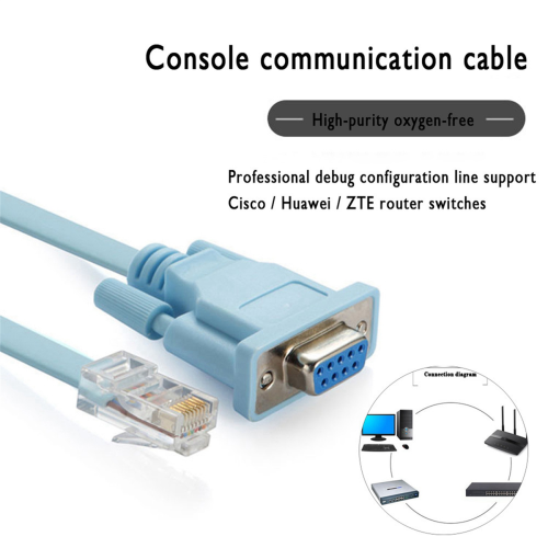 6X RJ45 Network Cable Serial Cable Rj45 to DB9 and RS232 to USB (2 in 1 ...