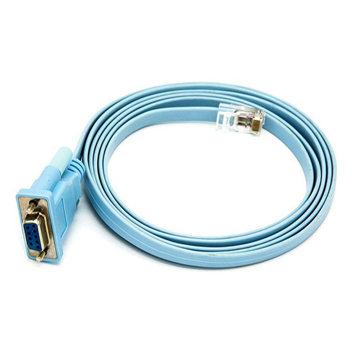 6X RJ45 Network Cable Serial Cable Rj45 to DB9 and RS232 to USB (2 in 1 ...