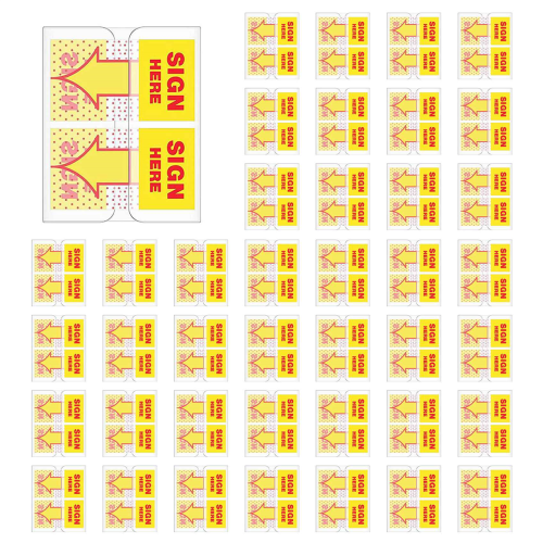 600PCS Sign Here Tabs Sign Here Sign Here Stickers Sign Here Flags with ...