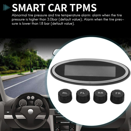 Smart Car TPMS Tyre Pressure Monitoring System with Ambient Lights with ...