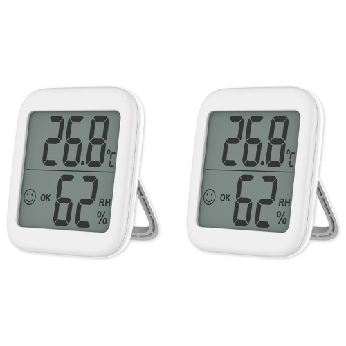 2X Humidity Meter,Room Thermometer Indoor Room Temperature Monitor, for ...