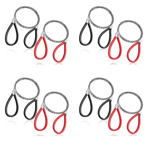 8 Pcs PVC Pipe Cable Saw Stainless Steel Wire Saw Hand Pocket String ...