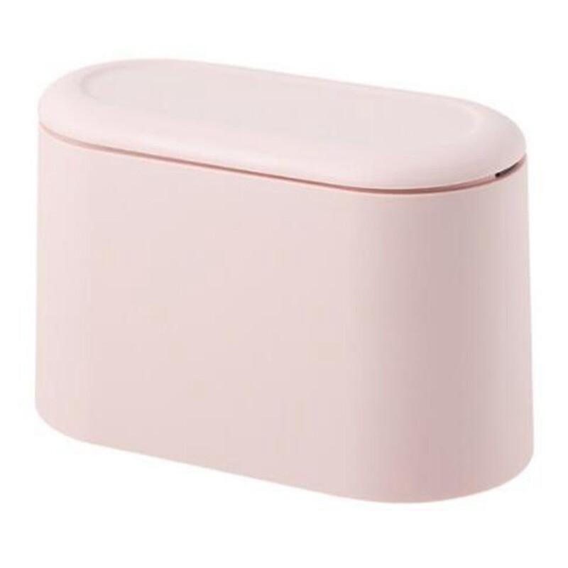 Mini Trash Can with Lid, Press-Type with Removable Inner Plastic Small ...