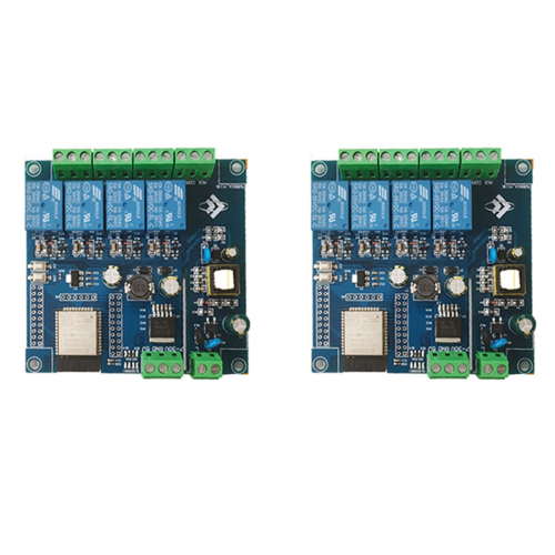 2X AC 220V/DC 5-30V Power Supply ESP32 WIFI Bluetooth BLE Four-Way Relay Module ESP32-WROOM ...