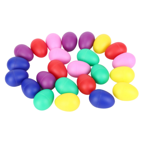 72 Pieces Egg Shaker Set Easter Eggs Maracas Eggs Musical Eggs Plastic ...