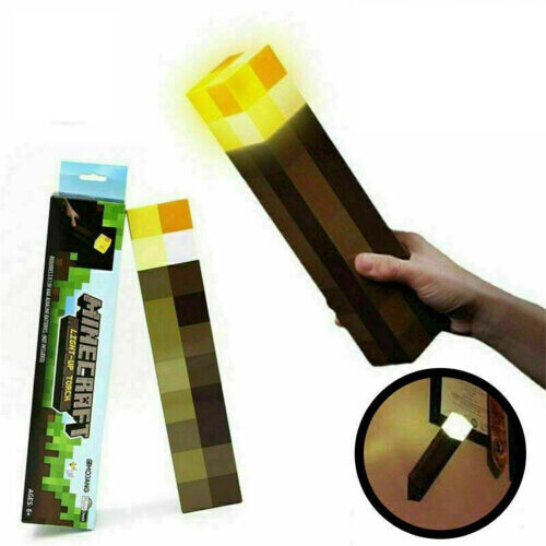 Minecraft Rechargeable LED Torch Light Ore Light Kids Toy Xmas Gifts on ...