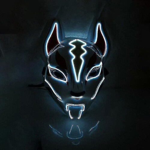Halloween Led Fox Drift Maskslight Up Mask Cosplay Game Party Props For ...