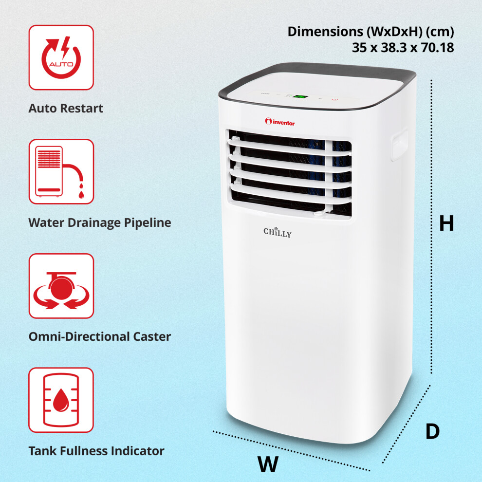 Refurbished Inventor Chilly 9000BTU Portable 3-1 Air Conditioner on OnBuy