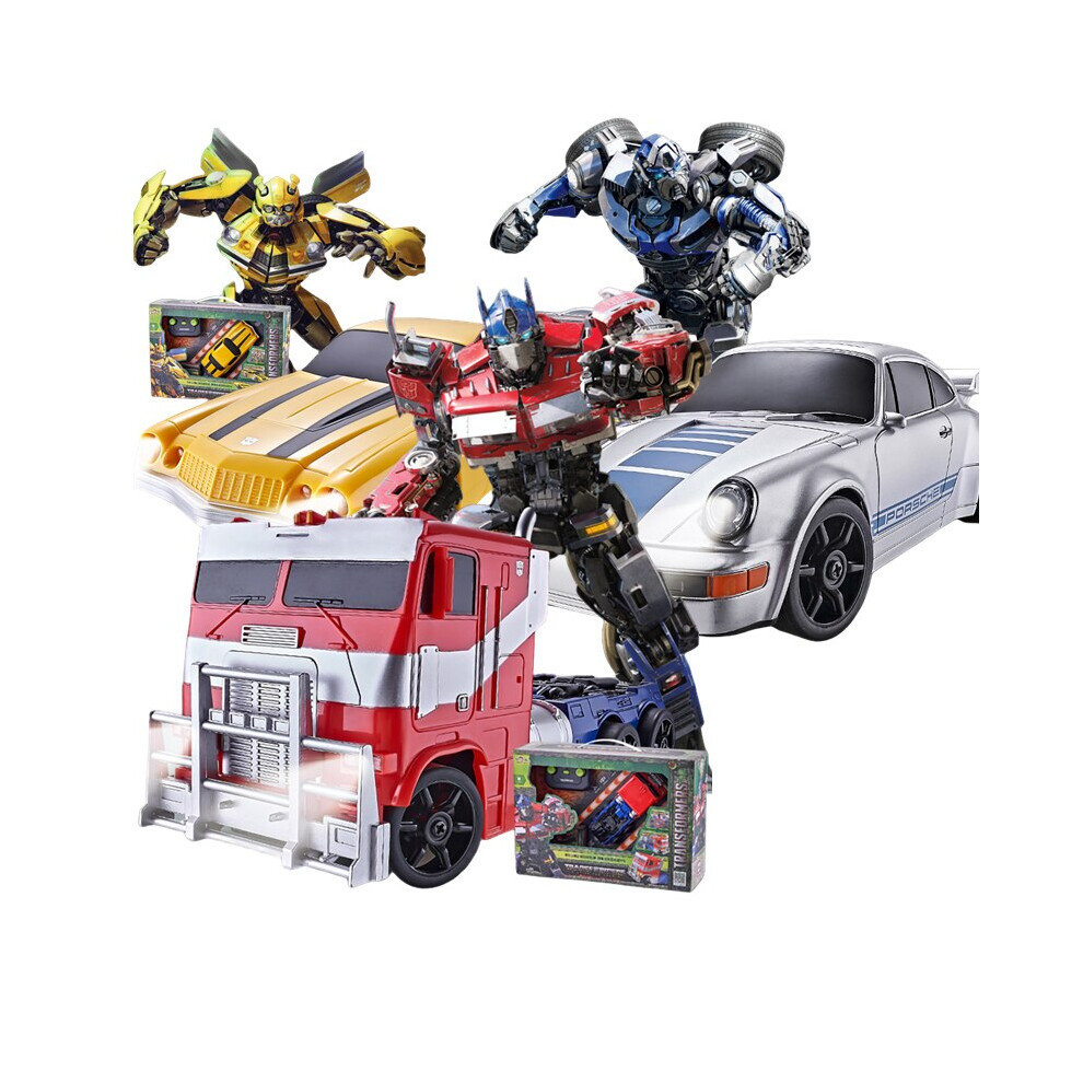 (A) Transformers 7 Optimus Prime Bumblebee Remote control Car Four ...