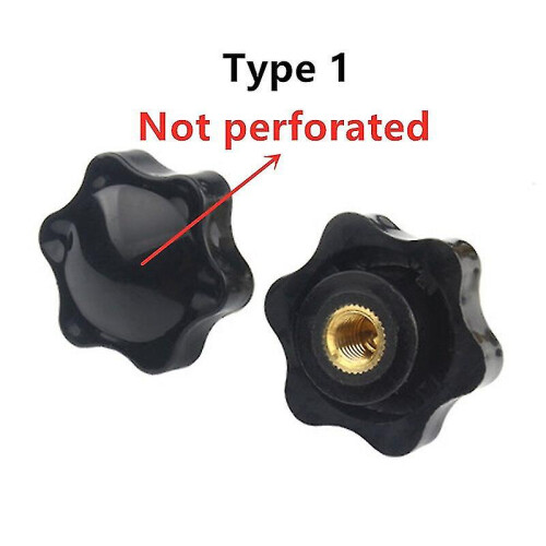 M4 M5 M6 M8 M10 M12 Plum Bakelite Hand Tighten Nuts Handle Thread Star ...