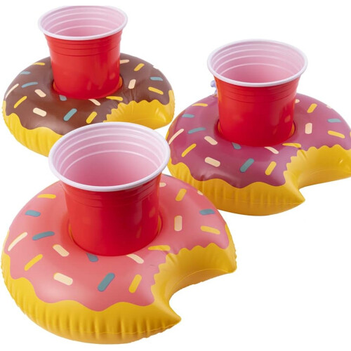 Inflatable Drink Holders, 3 Pack Inflatable Drink Coasters Floating ...