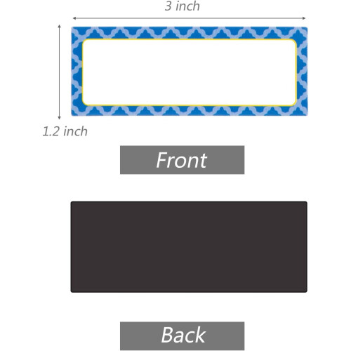 40 Pieces Magnetic Dry Erase Labels 3 X 1.2 Inch Name Plate Labels ...