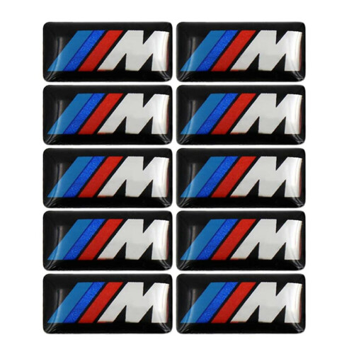 Pack Of 10 Tire Color Sticker Emblem Badges Rear Fender Side Emblems ...