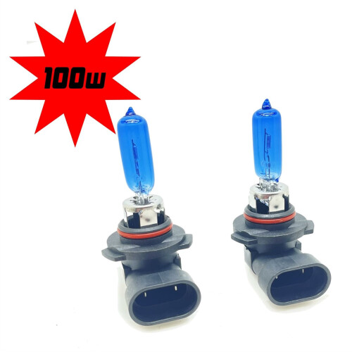 Pair 100w 9005 HB3 offroad 7500K Xenon Headlight Bulbs Headlamp blue on ...