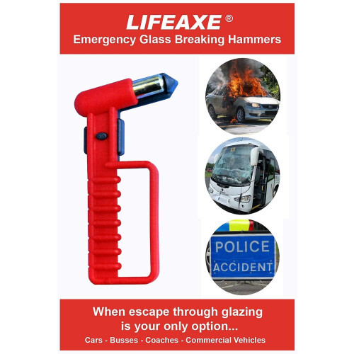Heavy Duty Emergency Hammer For Windows - Bus/coach/hgv/car Emergency ...