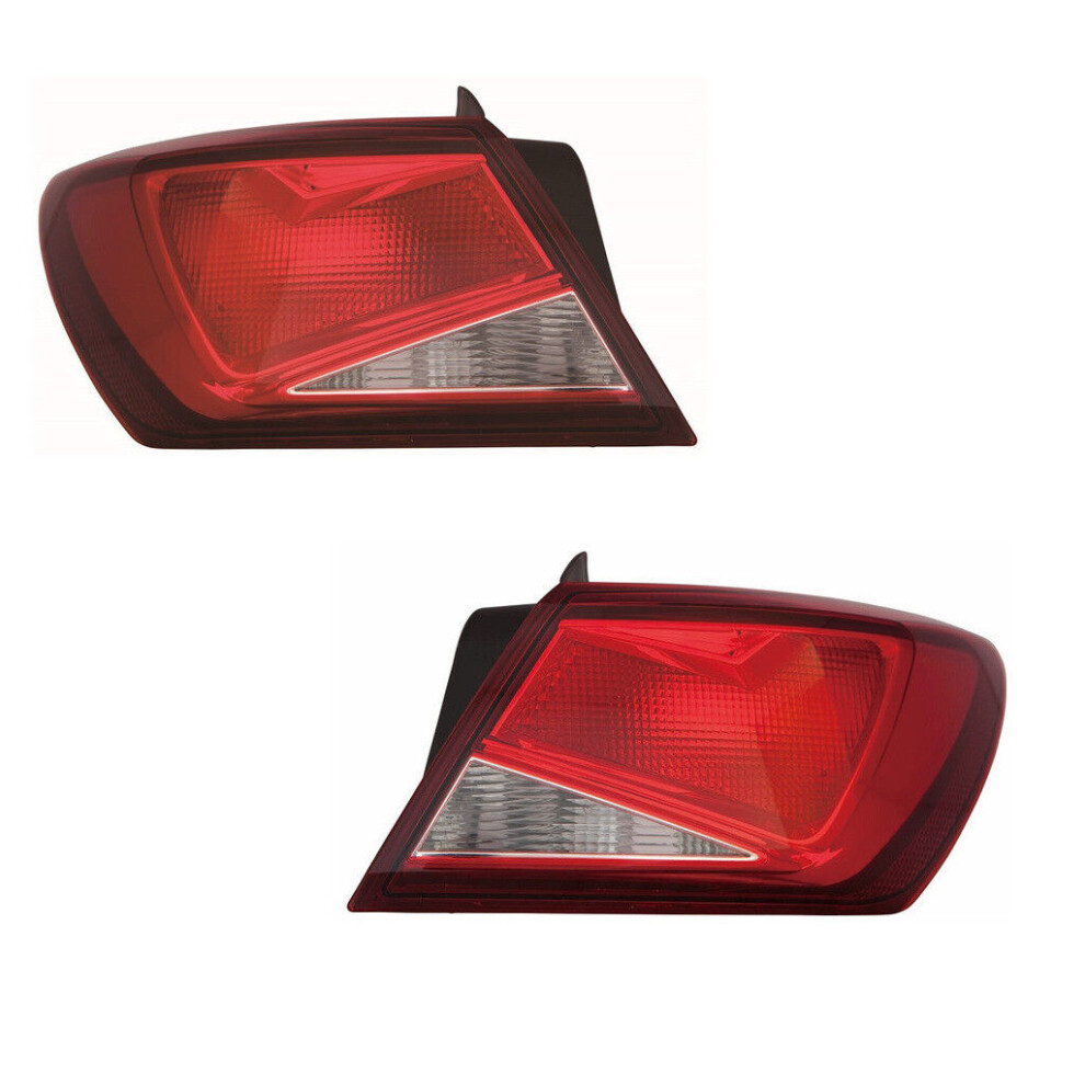 For Seat Leon Mk3 Hatchback 1/2013-On Outer Rear Tail Lamps Lights Pair ...