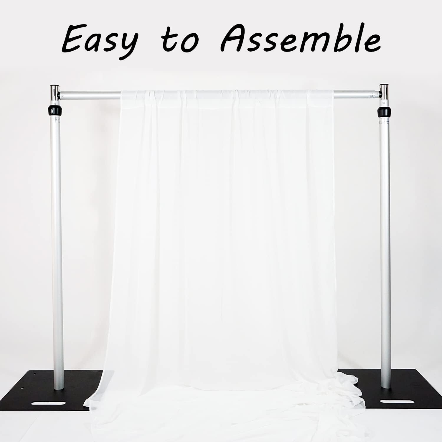 (Crossbar, 8ft - 14ft) Support System for Pipe & Drape Poles, Backdrop ...