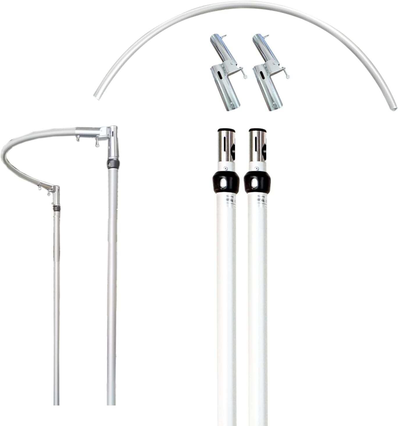 (Upright & Crossbar - Curved) Pipe and Drape 6ft - 10ft Background ...