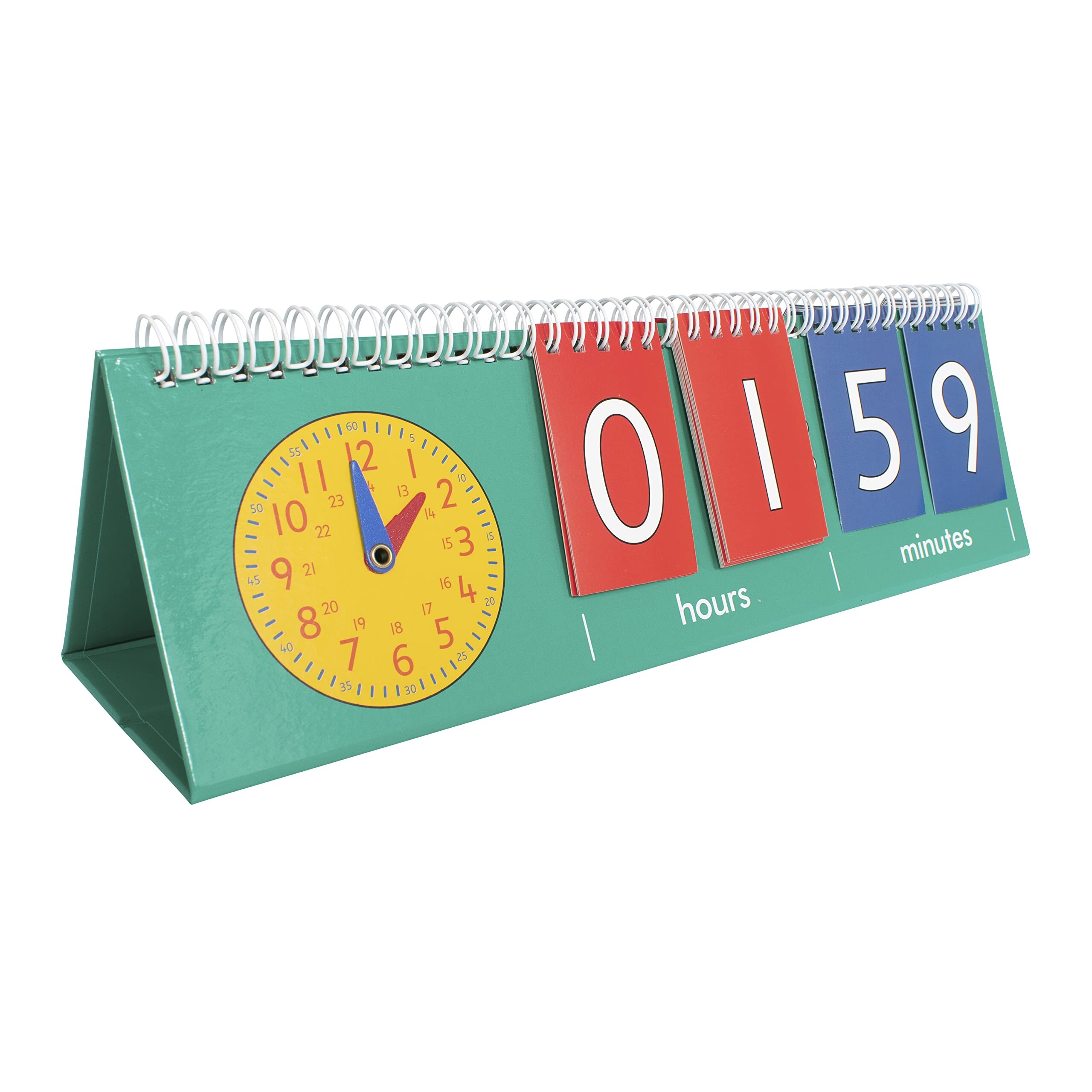 edxeducation Time Flip Chart - Teaching Clock for Kids - Learn to Tell ...