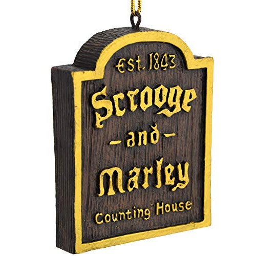 Tree Buddees A Christmas Carol Scrooge & Marley Counting House Sign ...