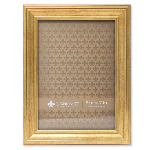 Lawrence Frames Sutter Burnished Picture Frame, 5 by 7-Inch, Gold on OnBuy