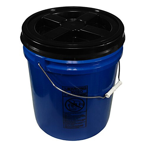Blue 5 Gallon 90 mil Bucket with Gamma Seal Lid (Black) on OnBuy