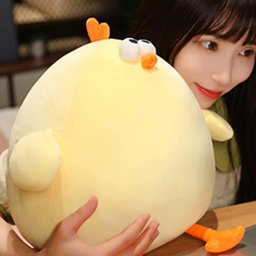 Chicken Plush Toys Cute Plushies Funny Fat Chicken Plush Toy 20 Inch on ...