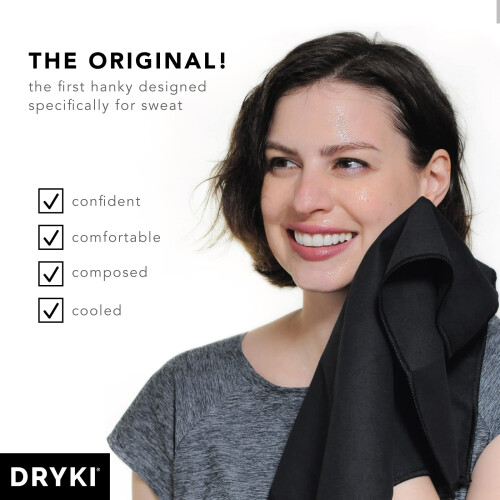 DRYKI Sweat Absorbing Handkerchiefs - The Original Sport Microfiber ...