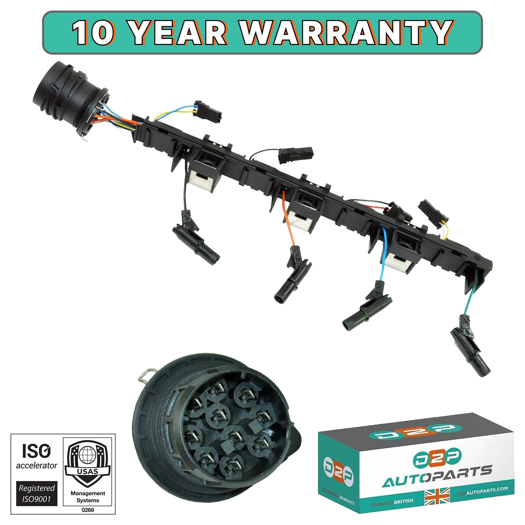 INJECTOR WIRING LOOM FOR VW GOLF MK5 JETTA MK3 PASSAT B6 TOURAN 2.0 TDI ...