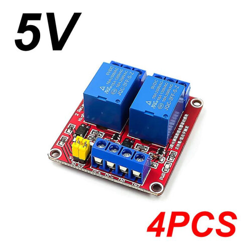 (5V 2CH X 4PCS) Huamade 12v Relay Module 5v 2 Channel 4/6/8 Support Plc ...