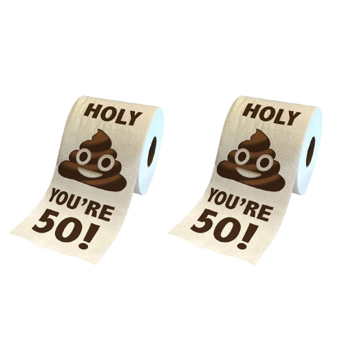 2 Roll Funny Toilet Paper Roll Birthday Gifts for Women Men Gift Toilet ...