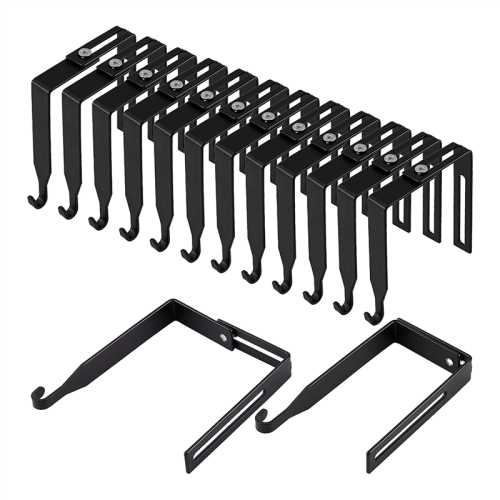 12Pcs Adjustable Cubicle Hangers, Metal Cubicle Hooks for Hanging over ...