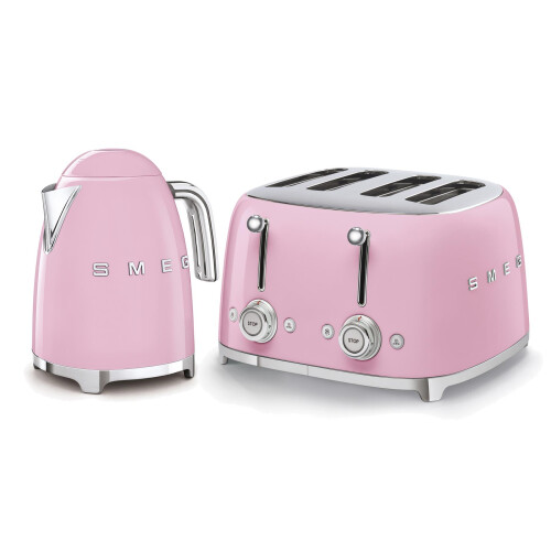 Smeg 50s Style Retro Range Breakfast Set, 1.7L 3000W Kettle and Multi ...