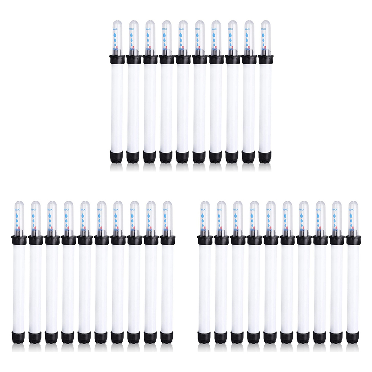 Pack of 30 Soil Moisture Meter, 20 cm Plant Water Level Indicator ...