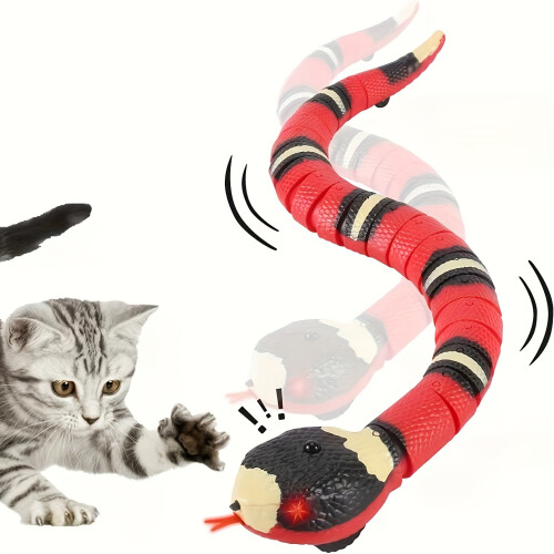 (Cat Cat) Cat Toys Snake Interactive, Realistic Simulation Smart ...