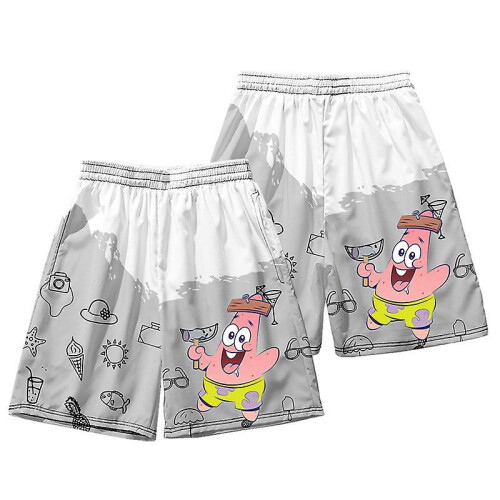 (3, L) Men's Swimwear Patrick Star Short Beach Shorts Pant Quick Dry ...
