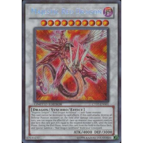 Yu-Gi-Oh! - Majestic Red Dragon (CT07-EN001) - 2010 Collectors Tin ...