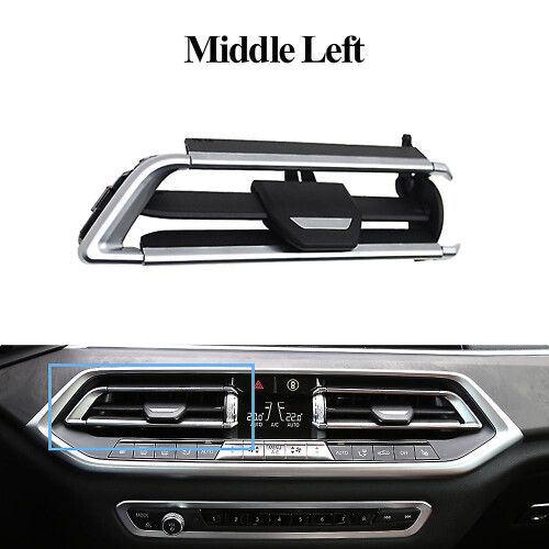 Car Front Left Right Middle Ac Vent Grille Air Conditioner Blade Slider ...