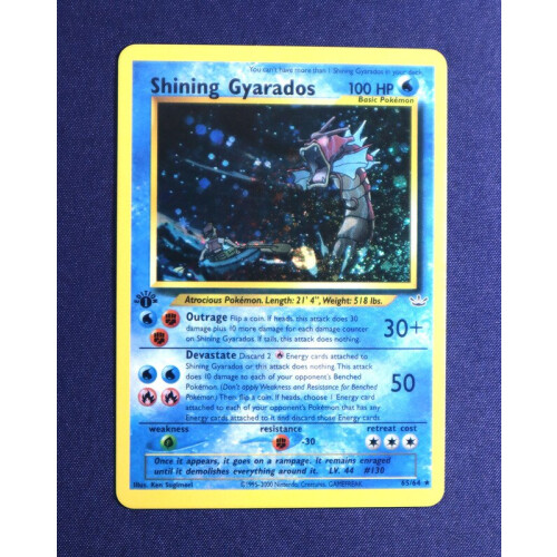 (Shining Gyarados) Pokémon Cards 1st Set Edition Foil Flash Cards Lugia Neo Revelation Shining ...