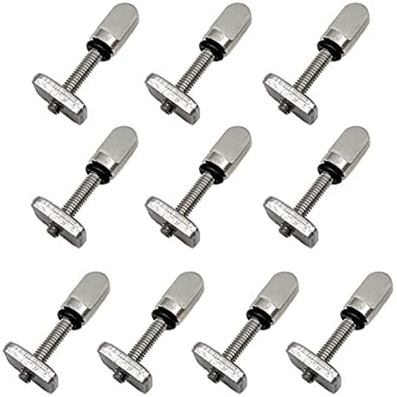 moresk-10 Pcs Fin Screws Stainless Steel Thumb Fin Screw and Plate ...